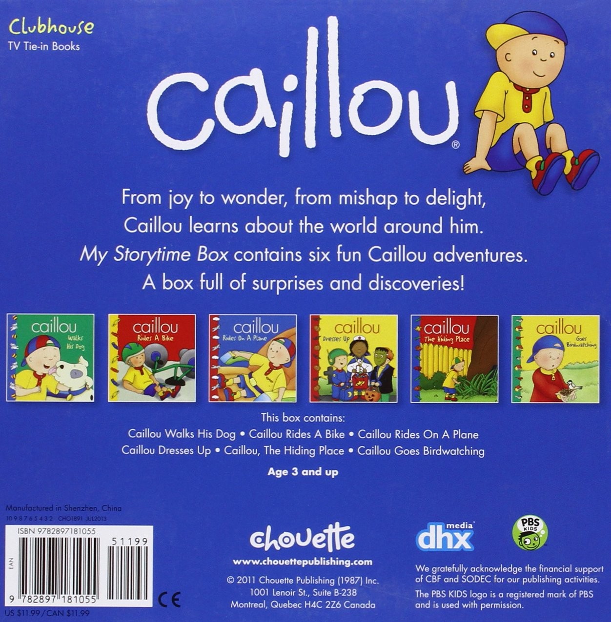 Caillou: My Storytime Box: Boxed set (Boxset)