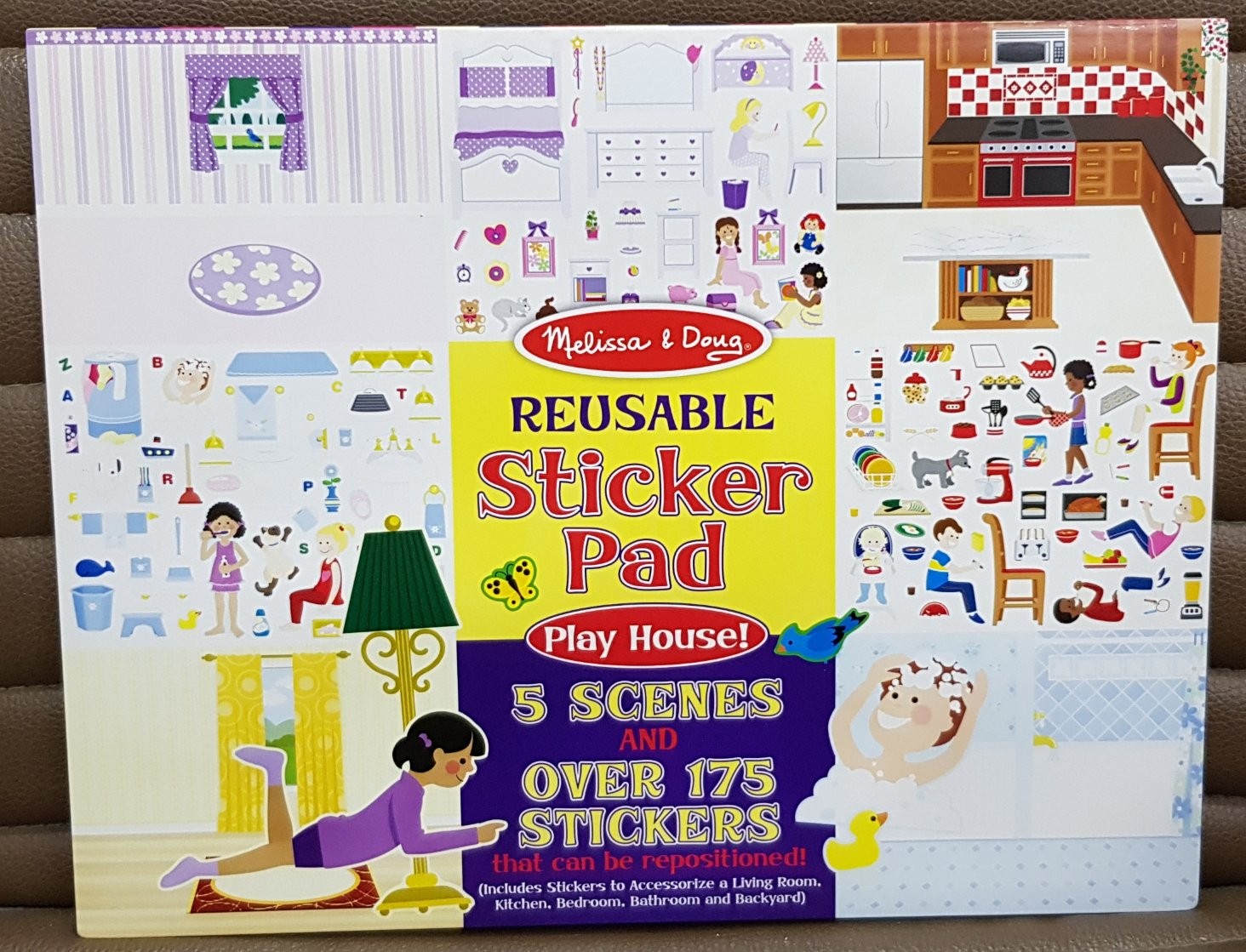 Reusable Sticker pad play house