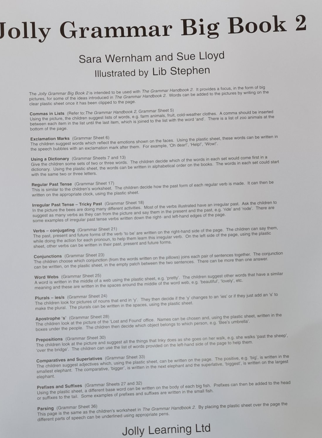 Jolly Grammar Big Book 2