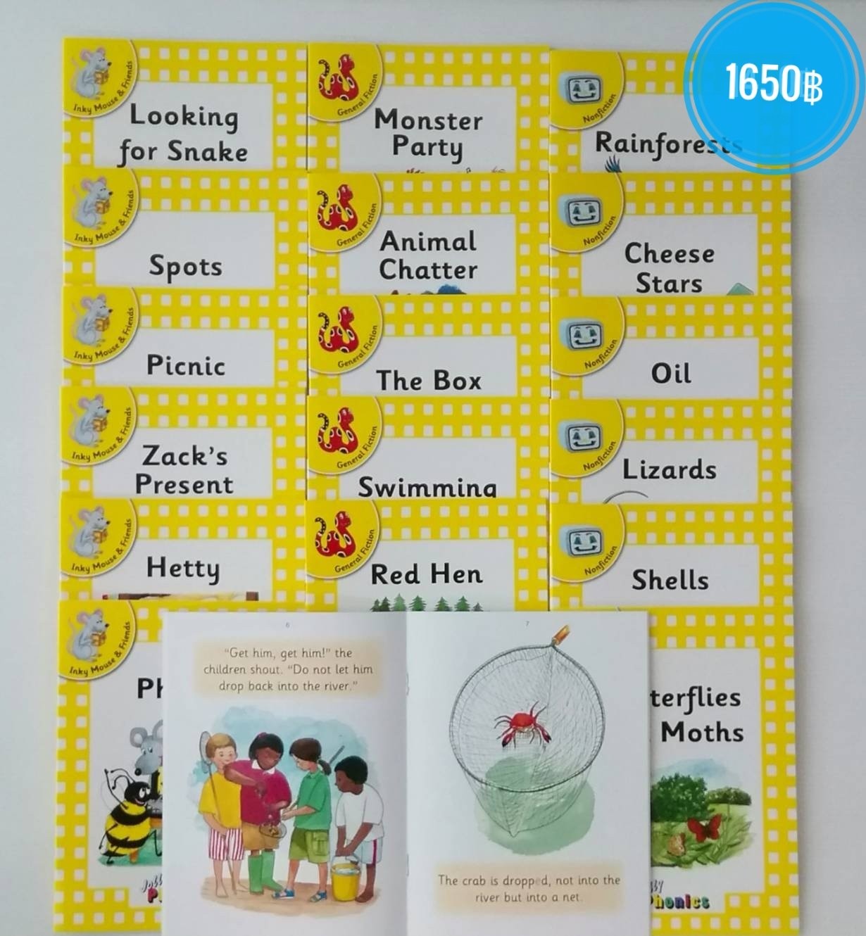 Jolly Phonics Readers, Complete Set Yellow Level (pack of 18)