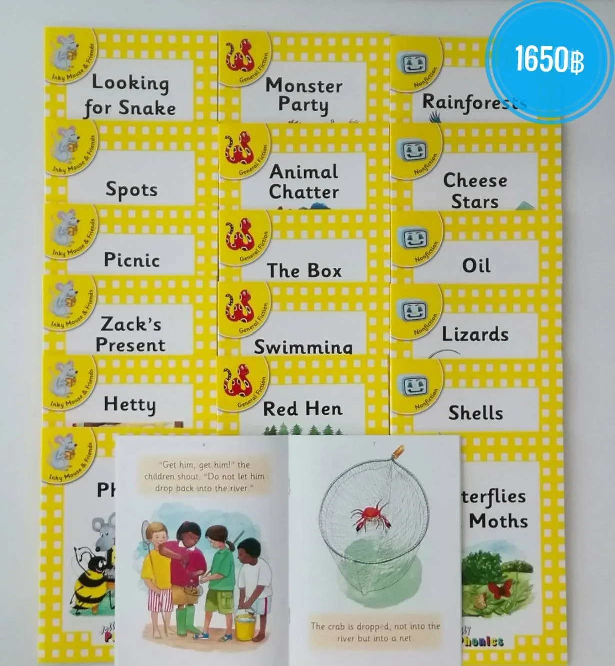 Jolly Phonics Readers, Complete Set Yellow Level (pack of 18)