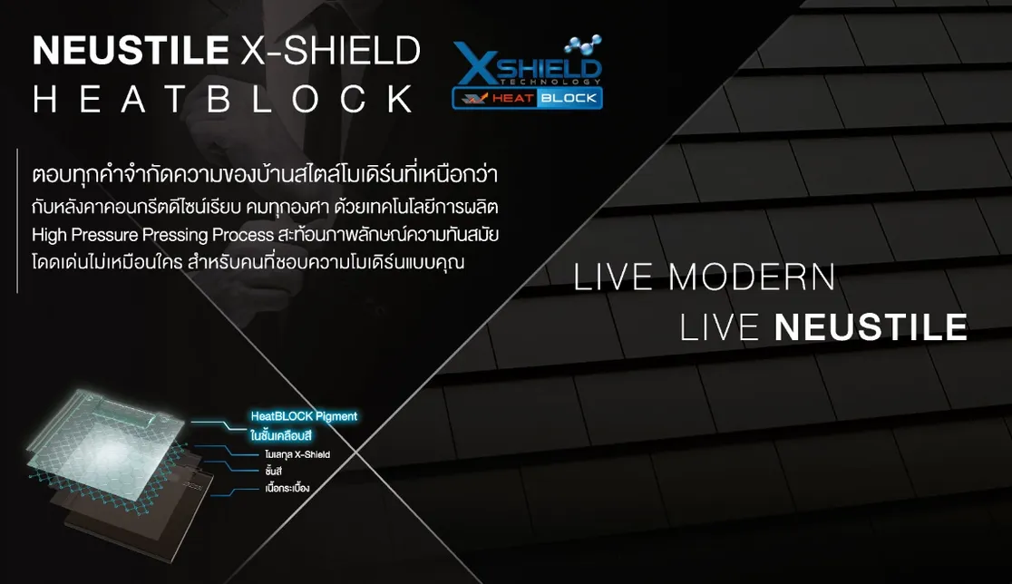 โปรโมชั่น กระเบื้องหลังคา SCG นิวสไตล์ Neustile