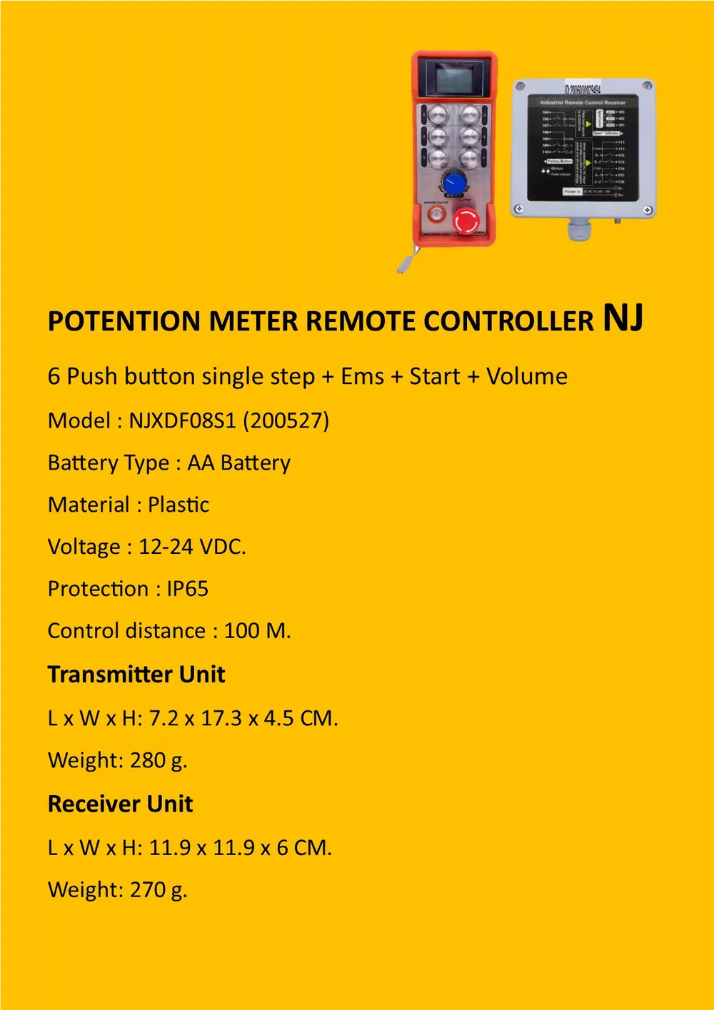 POTENTION METER REMOTE CONTROLLER NJ