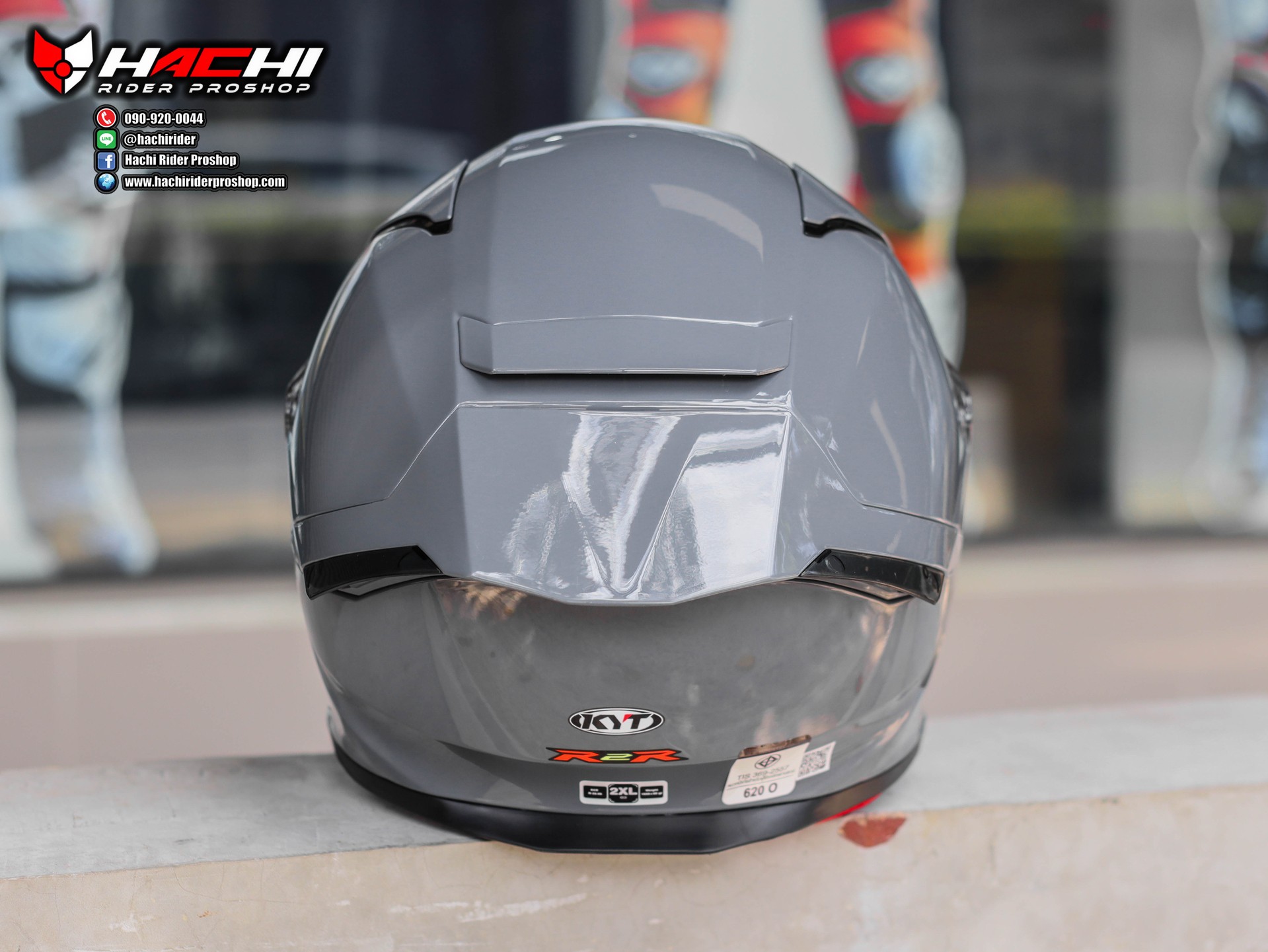 หมวกกันน็อค KYT : R2R PRO - Plain Gray