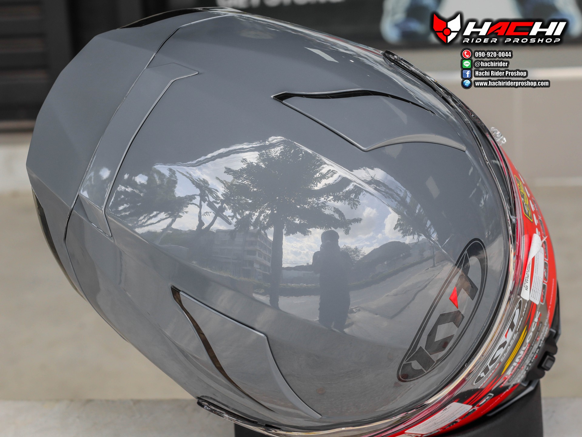 หมวกกันน็อค KYT : R2R PRO - Plain Gray