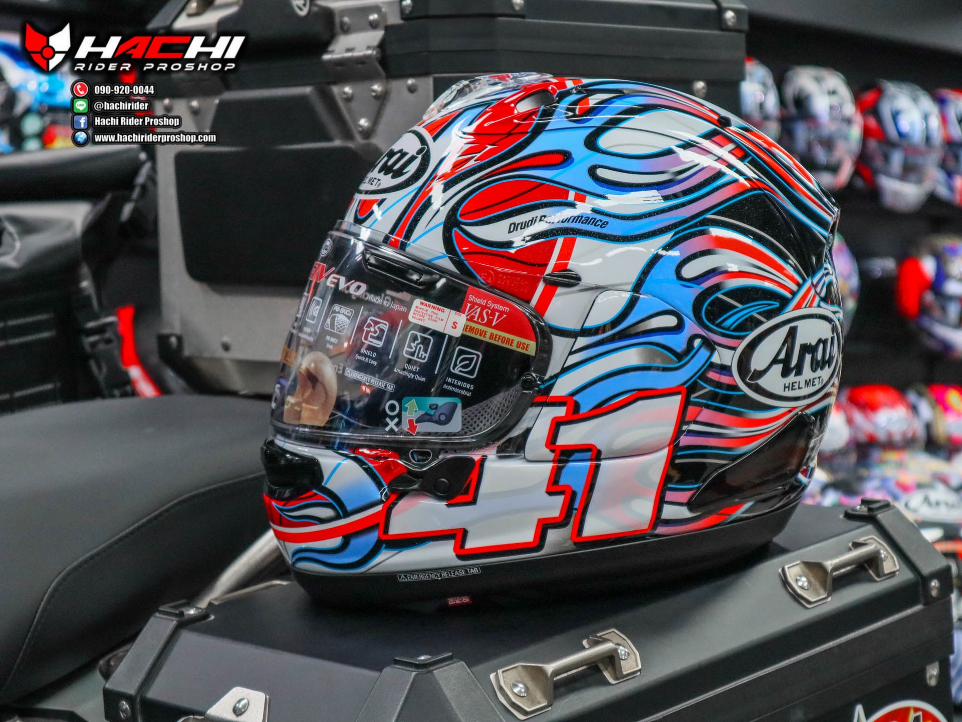 หมวกกันน็อค Arai : RX-7V EVO - Haga WSBK