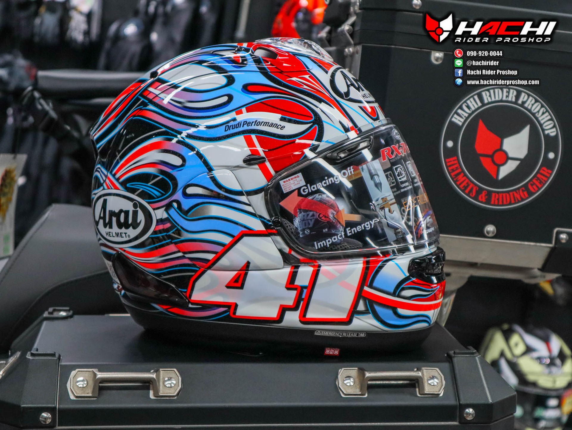หมวกกันน็อค Arai : RX-7V EVO - Haga WSBK