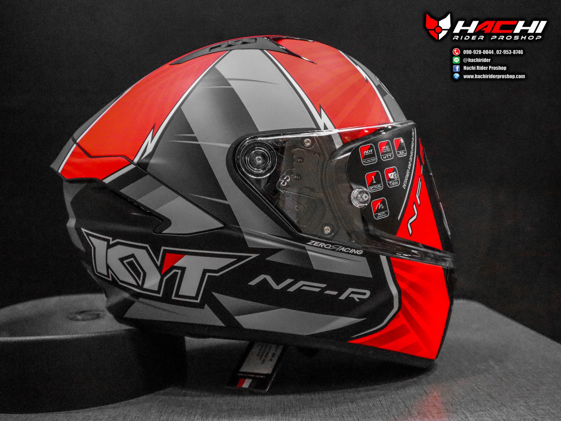 KYT: NF-R - Xavi Fores 2021 Replica ﻿Matt Black/Red