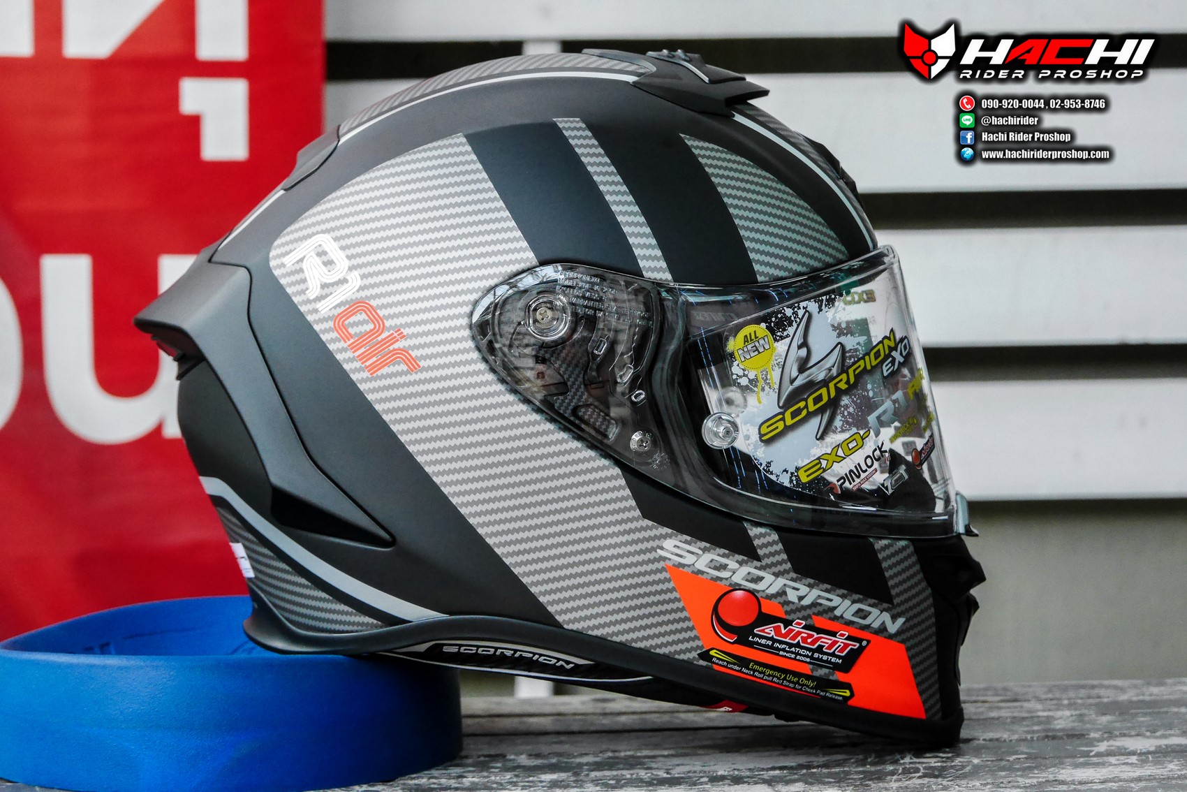 SCORPION: EXO-R1 AIR - Corpus Black/Gray Matte