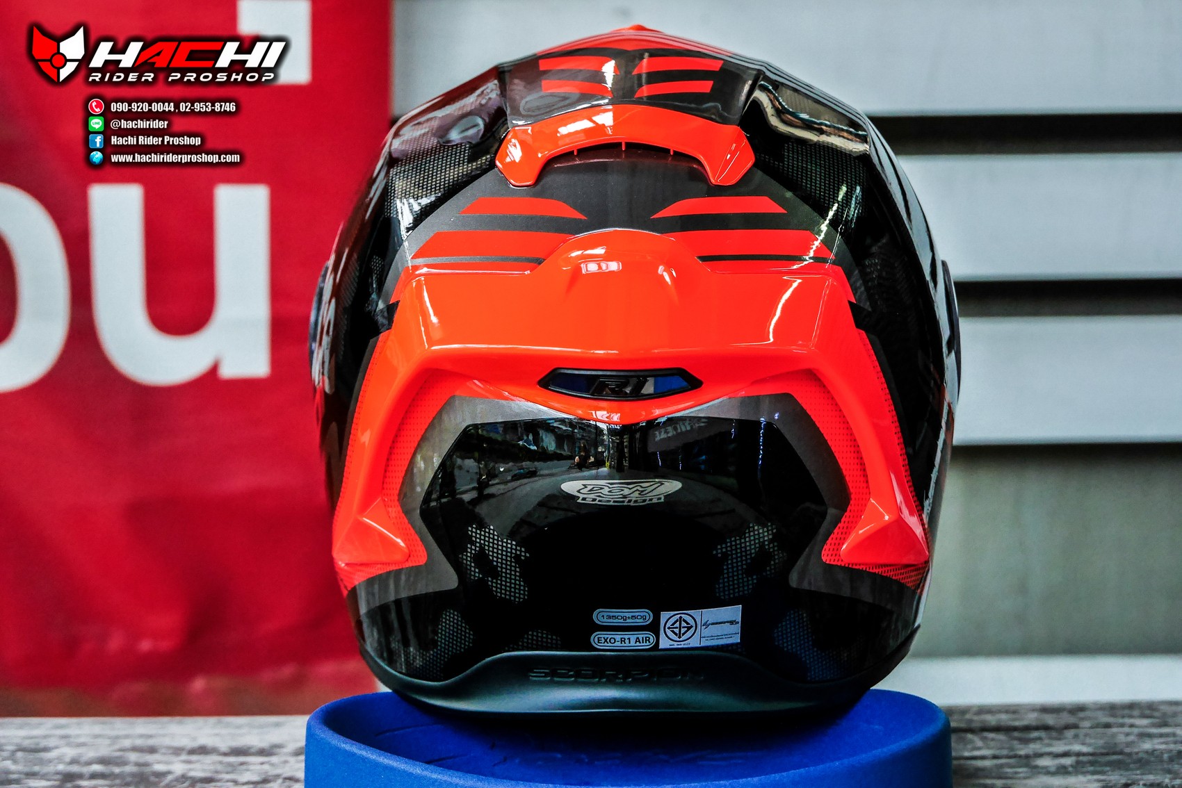 SCORPION: EXO-R1 AIR - Ogi Black/Red