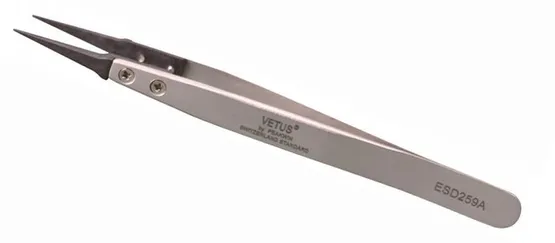 ESD Replaceable Tip stainless steel tweezers