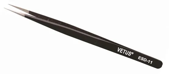 Anti-static stainless steel tweezers