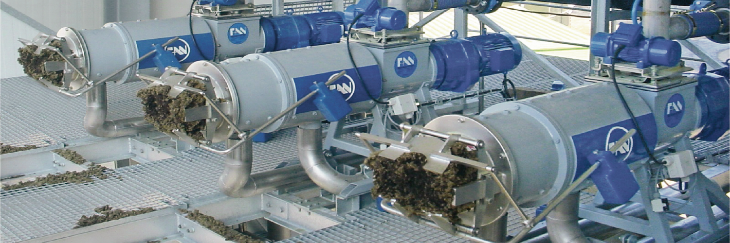 เครื่องแยกกากตะกอน FAN Screw Press Separator