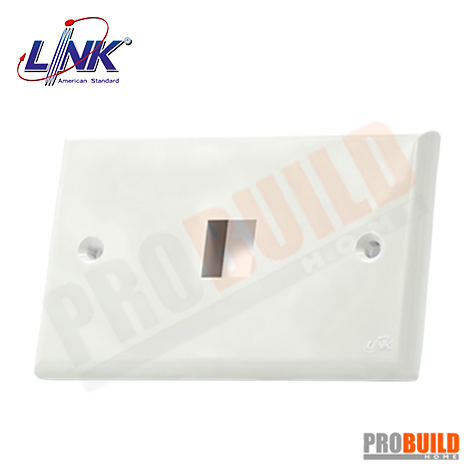 หน้ากากครอบแลนด์ LINK SHINY FACE 1 ช่อง รุ่น US-2311