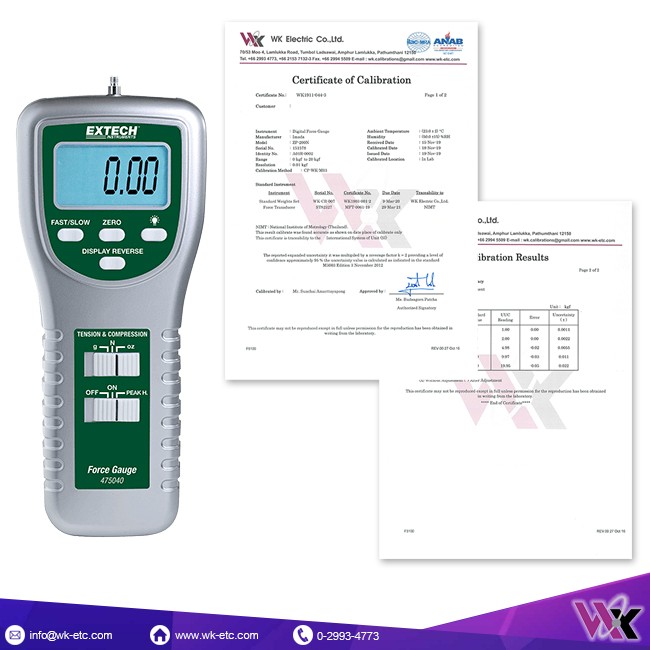 EXTECH 475040 Digital Force Gauge