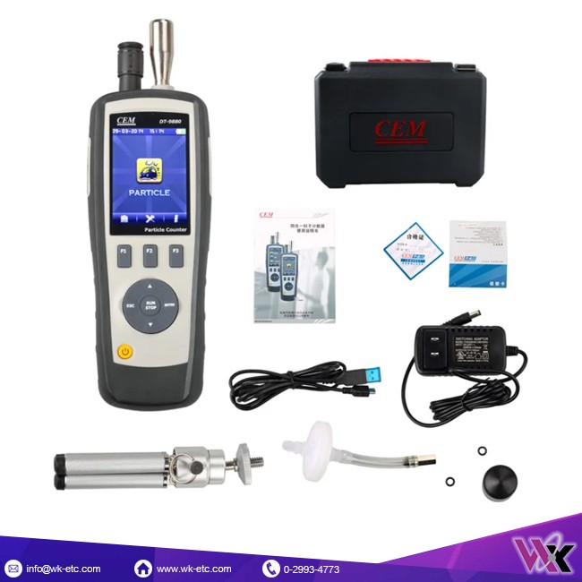 CEM DT-9880 Particle Counter with TFT color LCD display & Camera function