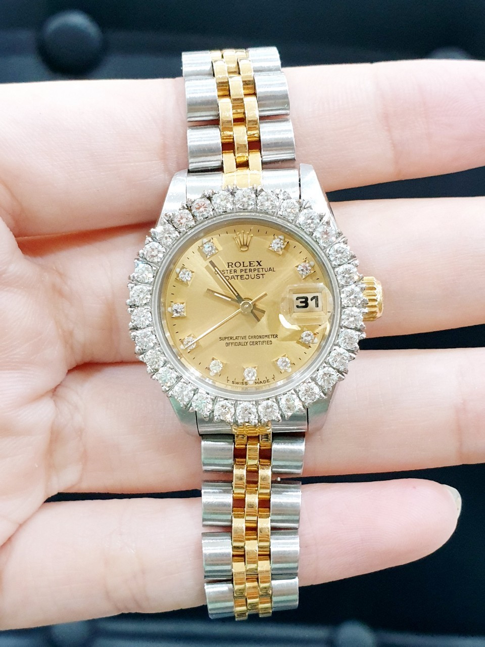 Rolex lady date just Gold 26mm.