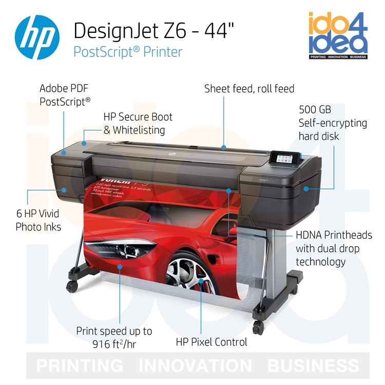 เครื่องพิมพ์หน้ากว้าง HP DesignJet Z Series พิมพ์หน้ากว้าง A1/A0