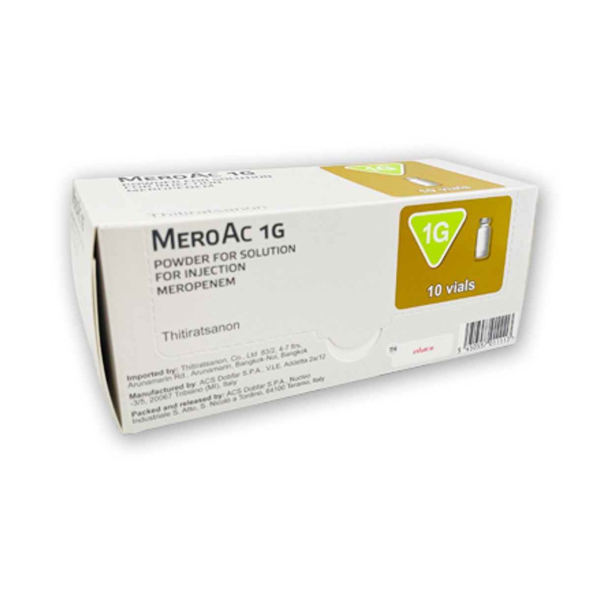 MERO AC 1g./vial Injection