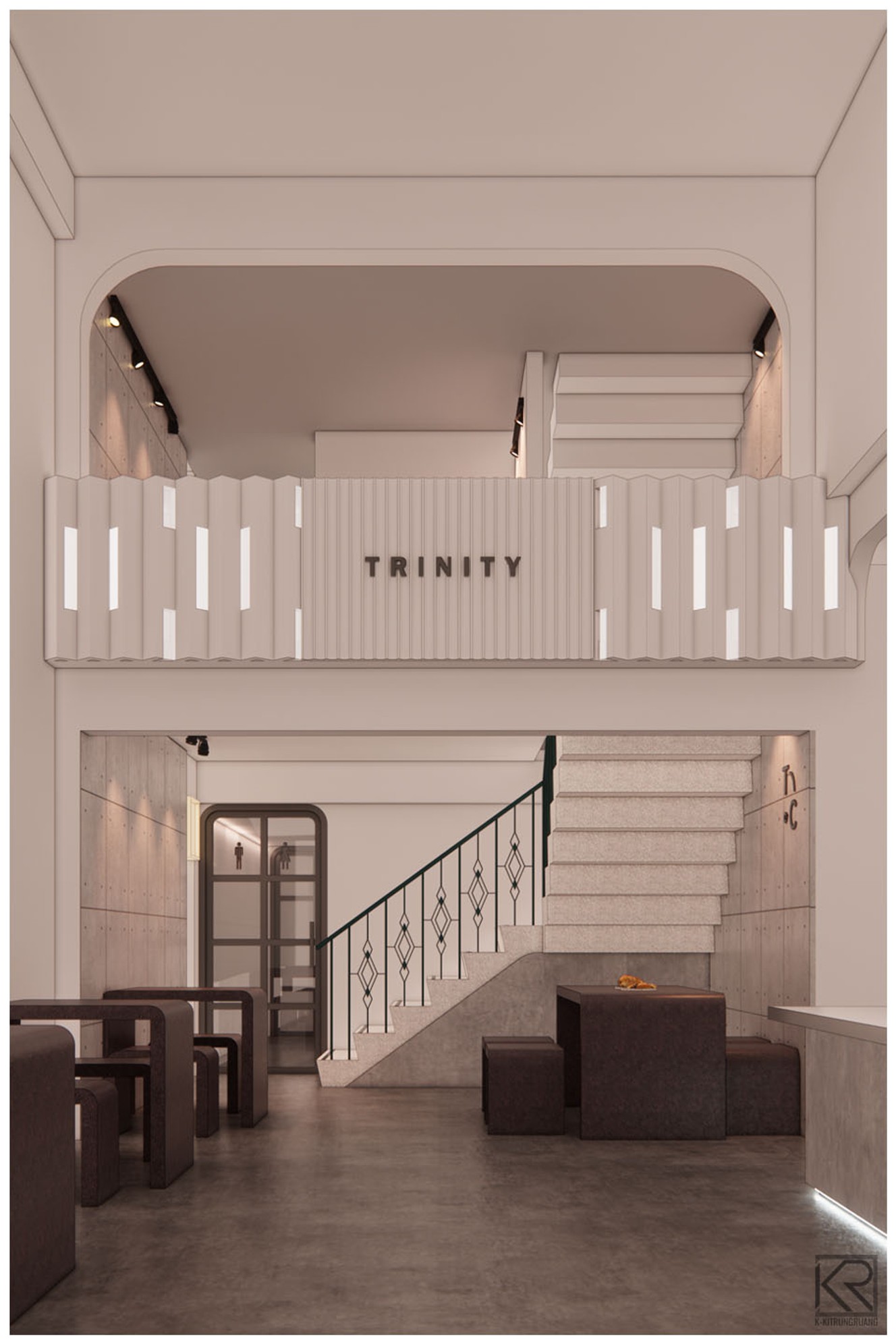 งานออกแบบและปรับปรุงภายในร้าน Trinity Cafe' จ.ขอนแก่น