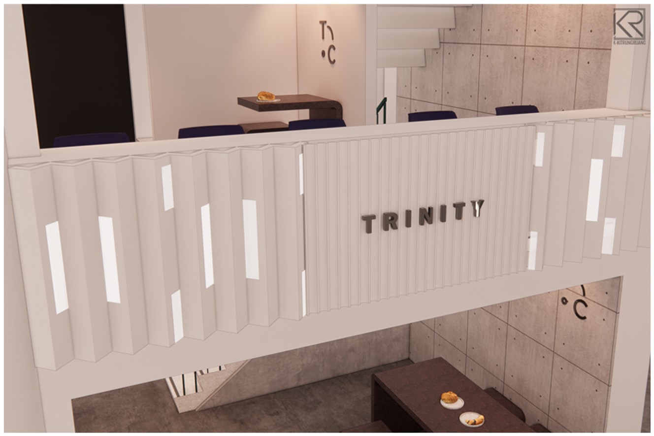 งานออกแบบและปรับปรุงภายในร้าน Trinity Cafe' จ.ขอนแก่น