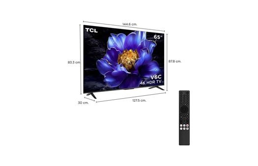 TCL 65 นิ้ว รุ่น 65V6C 4K Google TV V6C 4K UHD LED ปี 2025