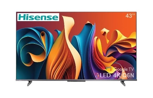 HISENSE TV 43 นิ้ว รุ่น 43Q6N Google 4K UHD QLED ทีวี 43Q6N ปี 2024