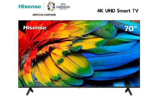 Hisense TV ทีวี 70 นิ้ว 70E6K 4K UHD VIDAA Smart TV DVB-T2 USB2.0 HDMI AV