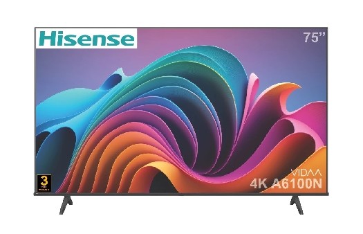 Hisense ทีวี 75 นิ้ว รุ่น 75A6100N 4K VIDAA UHD ปี 2024