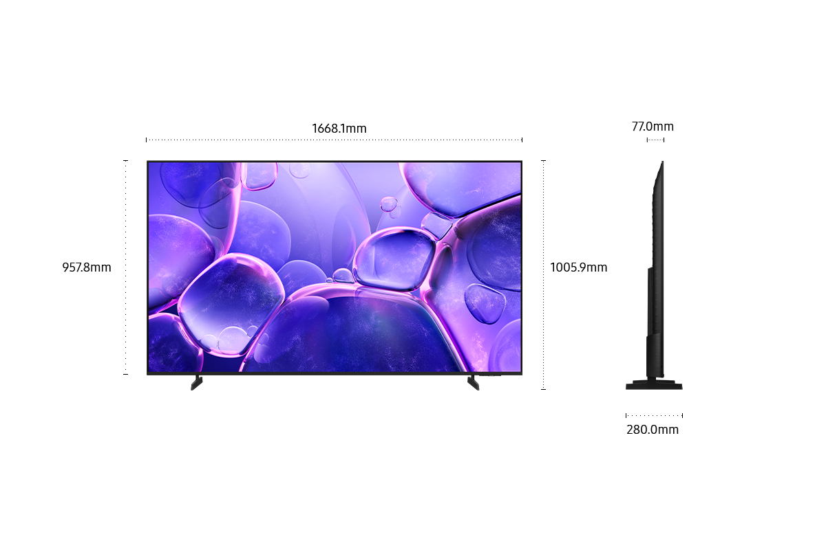 SAMSUNG 75" UA75U8500FKXXT Crystal UHD U8500F 4K Smart TV (NEW) 75U8500F