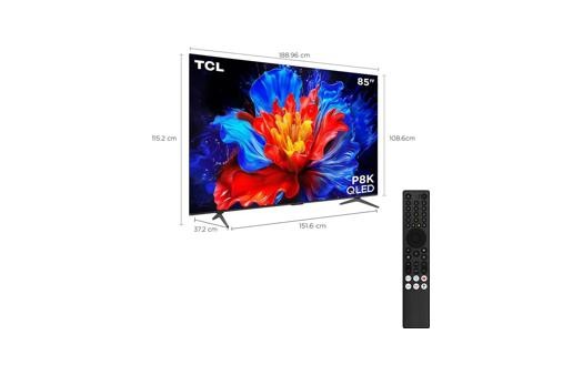 TCL 85 นิ้ว รุ่น 85P8K 4K QLED HDR Smart TV, 4K Ultra HD, Google TV ...