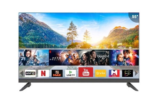 ALPHA SMART TV LED ขนาด 55 นิ้ว 4K แอนดรอย11 รุ่น LWD-505AA-55 รับ ...