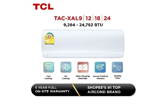 TCL แอร์ รุ่น TAC-XAL12C ขนาด 12,340 BTU ระบบ Inverter เครื่องปรับอากาศ ...