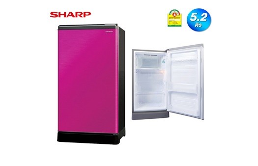 Sharp ตู้เย็น 1 ประตู ความจุ 5.2 คิว Door Direct Cool รุ่น SJ-G15S-PK (สีชมพู)