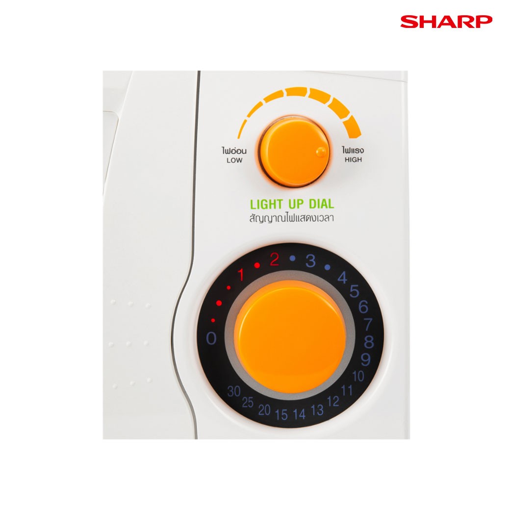 ไมโครเวฟ SHARP ขนาด 22 ลิตร 800 วัตร์ ความร้อน 5 ระดับ / R-270