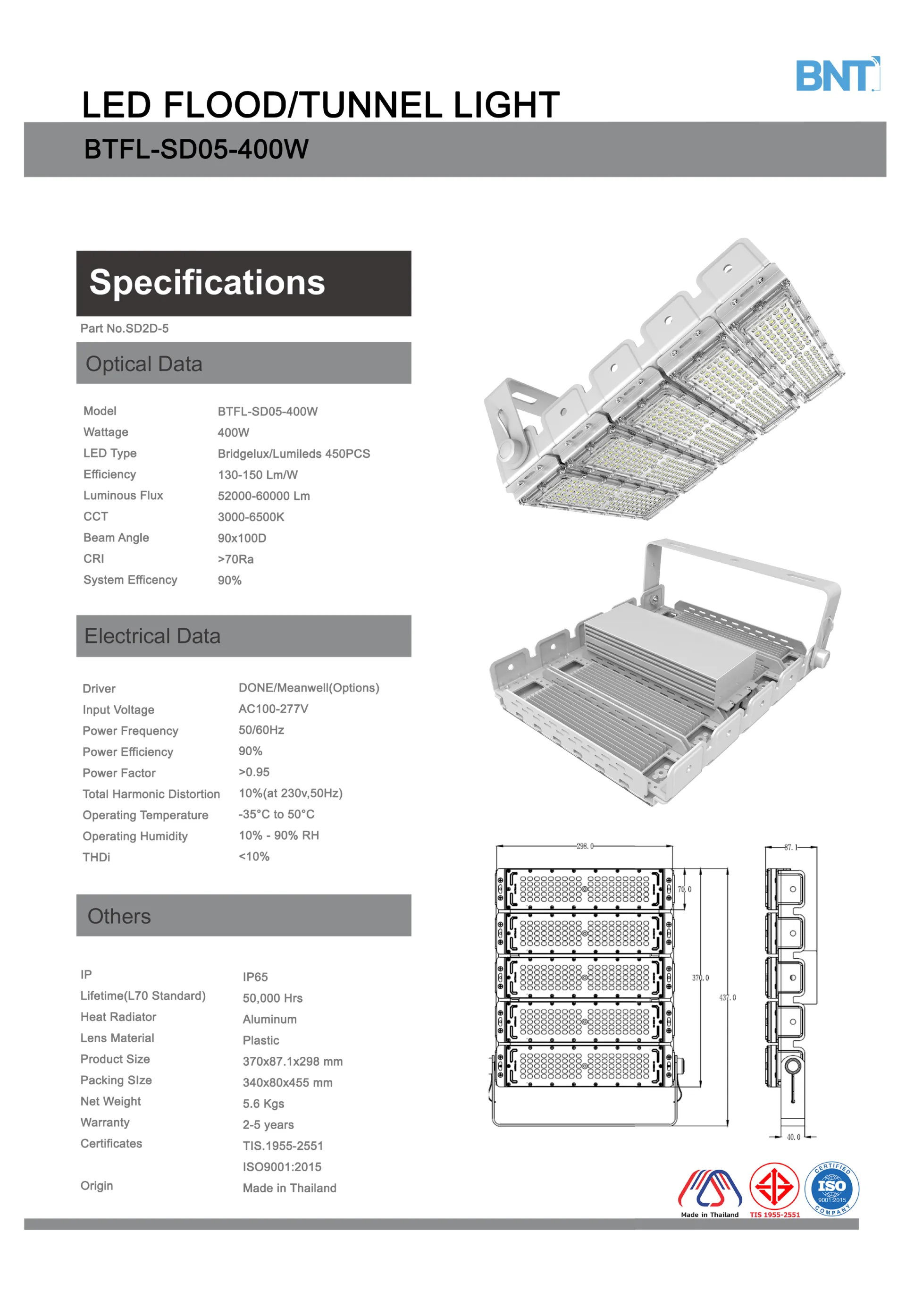LED FLOOD LIGHT 400W (SD Series)