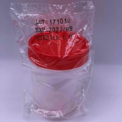 STERILE PLASTIC CONTAINERS WITH SCREW CAP