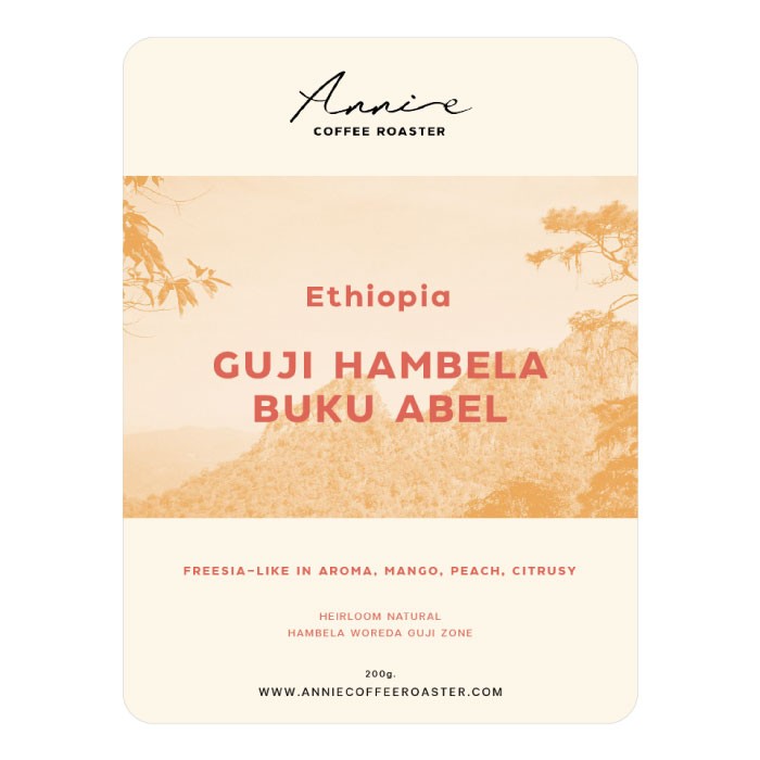 Ethiopia Guji Hambela Buku Abel, Natural Process, Light Roast