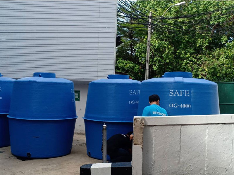 ถังเก็บน้ำทรงแก้วและทรงแอ๊ปเปิ้ล | Cone & Apple shape FRP Tank