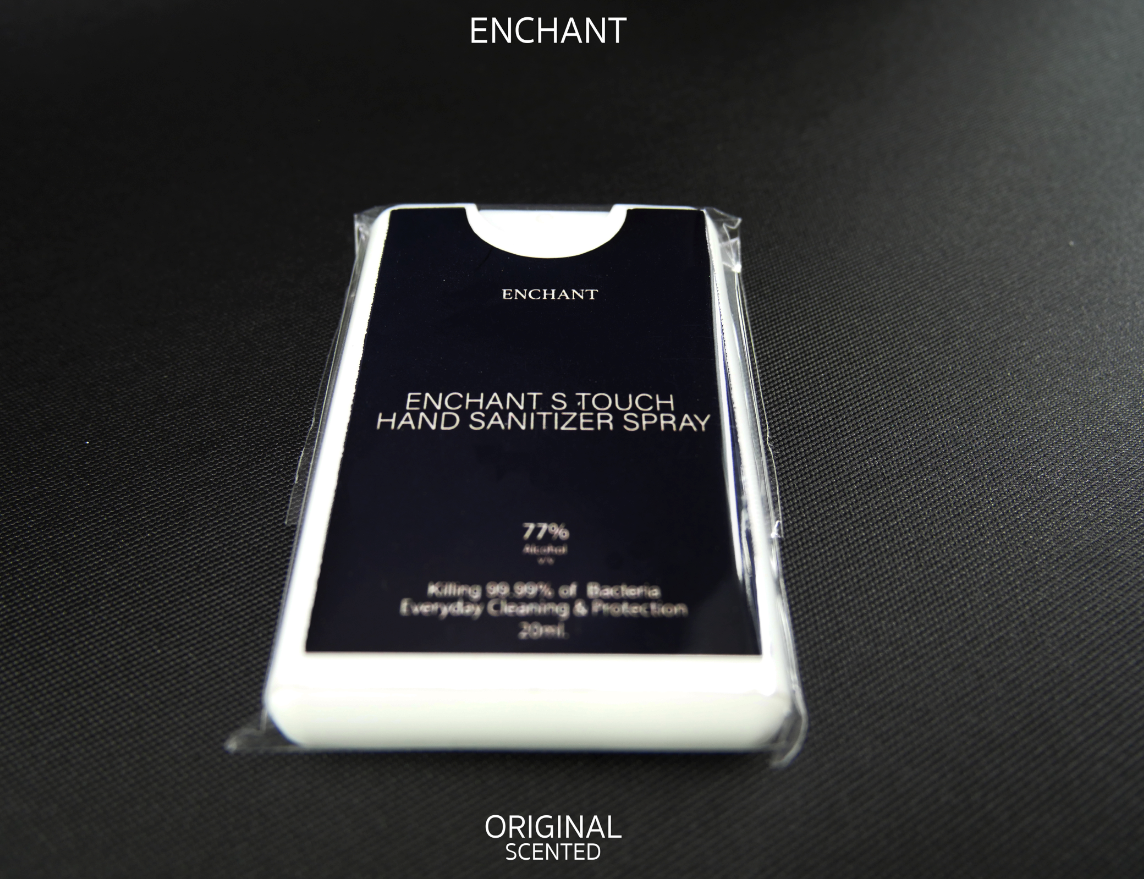 ENCHANT S TOUCH HAND SANITIZER SPRAYสเปรย์แอลกอฮอล์77%Foodgrad กลิ่นOriginal*เป็นภูมิแพ้ใช้ได้นะ