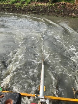 Chain Dragging is used in pond management to remove accumulated organic ...