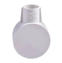 CIRCULAR BOX 1 WAY uPVC WHITE กล่องกลมพักสาย 1 ทาง ยูพีวีซี สีขาว