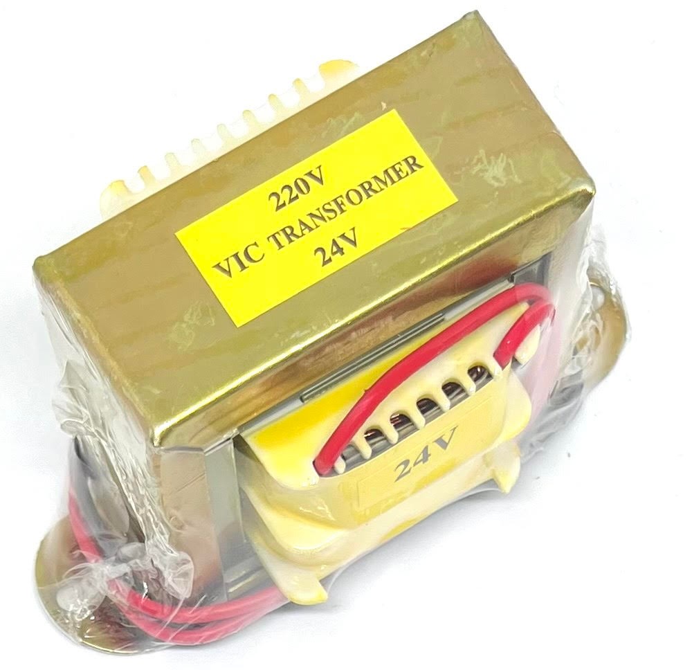 ...หม้อแปลงไฟฟ้า 1 เฟส 220V-24V 3A... VIC Transformer