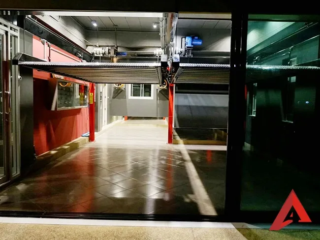 ลิฟต์จอดรถ 4 เสาแบบสลิง รุ่น ATT-MW 2-2