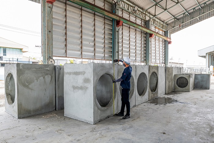 Prefabricated reinforced concrete manholes