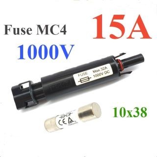 Fuse MC4 1000V พร้อมกระบอกฟิวส์ PV4 NSPV