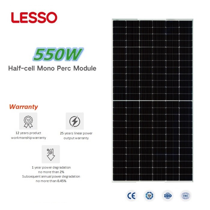 Lesso Half-cell Mono Perc Module 550w