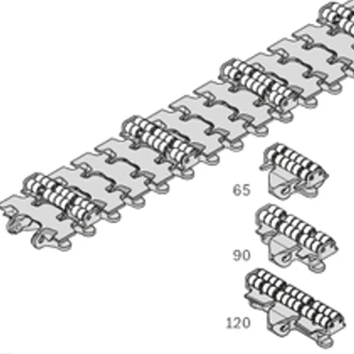 Accumulation roller chain D11, Roller cleated chain D11