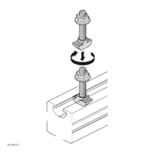 Flange nut, T-bolt