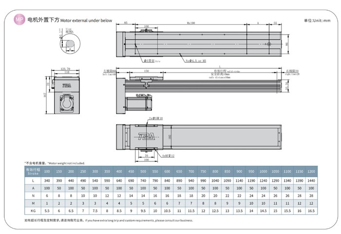 HCR Series Ball Screw Linear Module Fully Enclosed